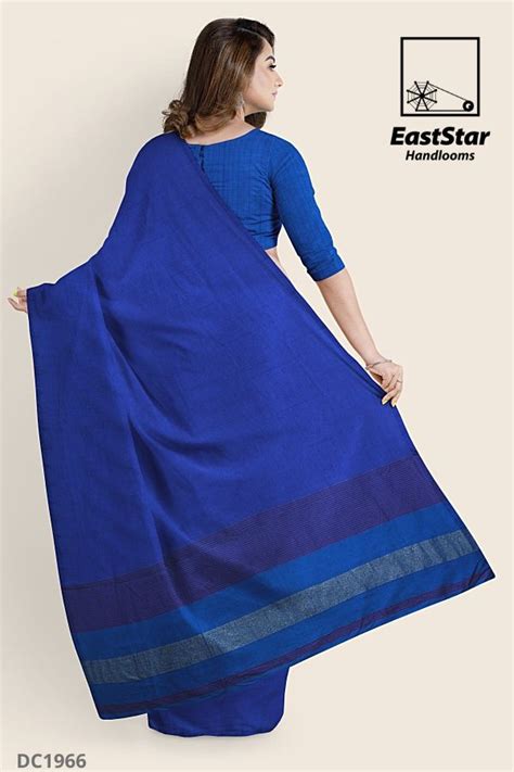 Blue Handlooms Cotton Saree Dc East Star Handlooms