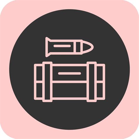Ammunition Box Linear Round Icon 39475494 Vector Art At Vecteezy