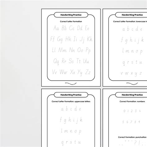 Tasmanian Precursive Font Handwriting Posters Neutral Ted And