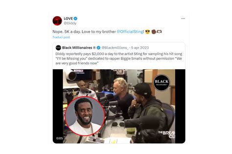 La Millonaria Suma Que Puff Daddy Le Paga A Sting Desde 1997 Y Pagará De Por Vida
