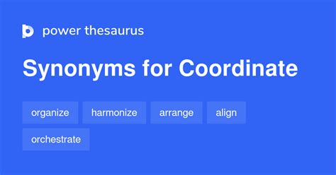 Coordinate Synonyms 1 677 Similar Words And Phrases
