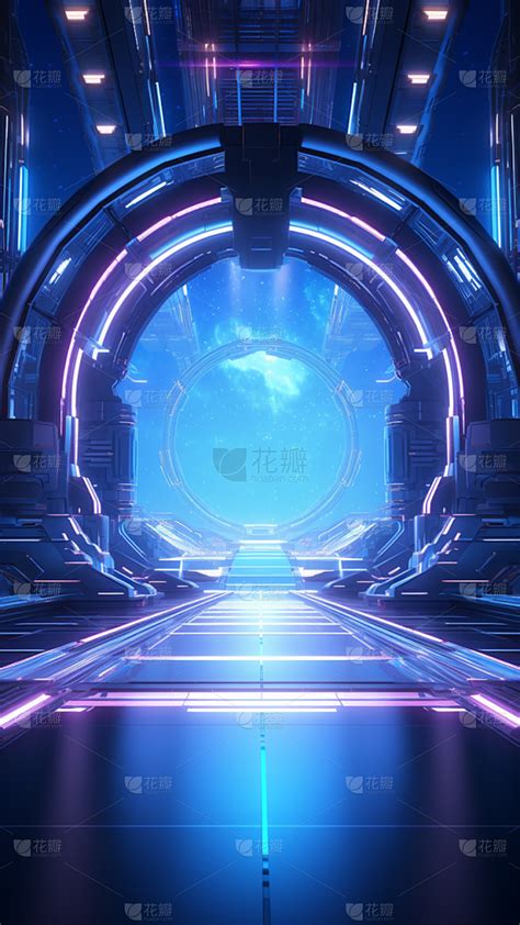 3d立体三维空间科技背景