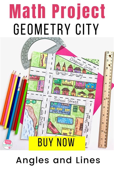 Geometry City Angles And Lines Project Real World Math Project Based