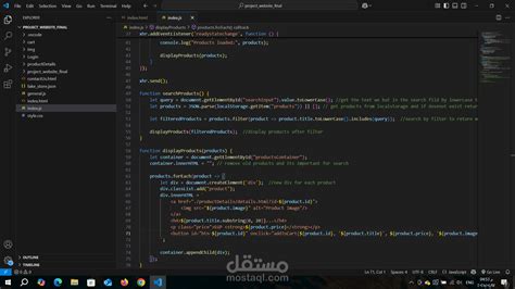 إنشاء متجر إلكتروني بسيط باستخدام Html وcss وjavascri مستقل