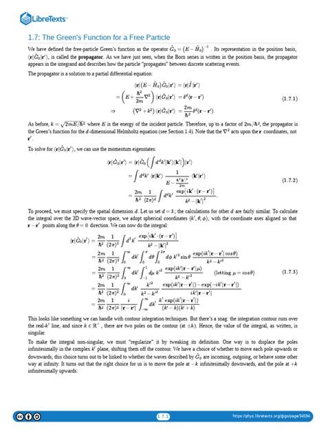 1 07 the green s function for a free particle pdf green s function