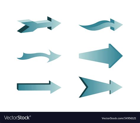 Arows Royalty Free Vector Image Vectorstock