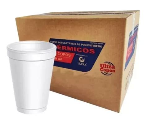 Copo Térmico Descartável Isopor Café ml Caixa C un Frete grátis