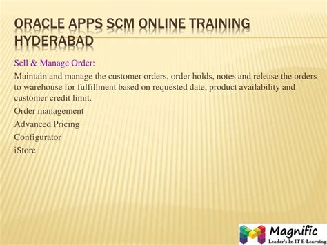 Ppt Oracle Apps Scm Online Training In Sweden Powerpoint Presentation