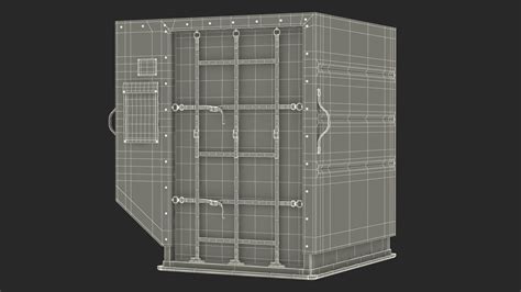 3d Air Cargo Uld Container Ld 2 White Model Turbosquid 2083383