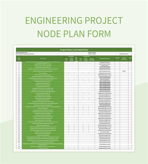 Free Node Templates For Google Sheets And Microsoft Excel Slidesdocs