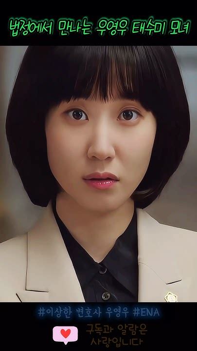 법정에서 만나는 태산의 왕 태수미와 우영우 모녀 이상한변호사우영우 Youtube