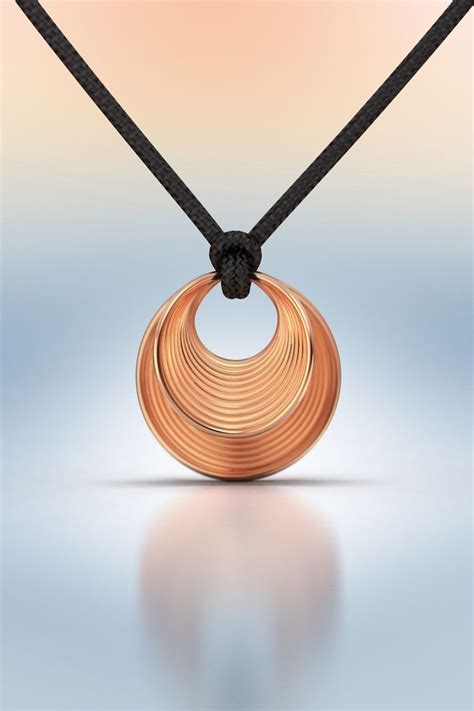 Solid Gold Pendant Necklace In 14k Or 18k Modern Pendant In Etsy