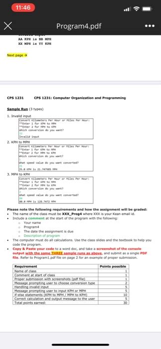 Solved Program Pdf Assignment Carefully Read The Chegg