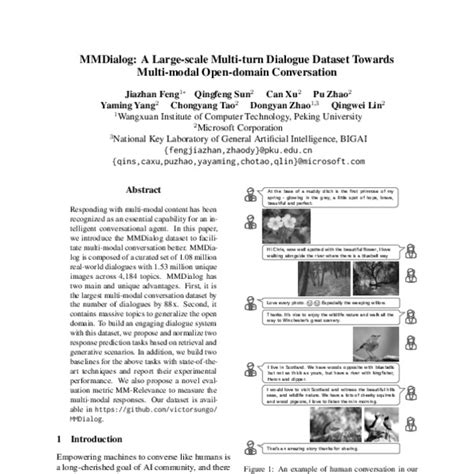 Mmdialog A Large Scale Multi Turn Dialogue Dataset Towards Multi Modal