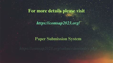 International Conference On Computational Science And Applications Comsap 2023 Youtube
