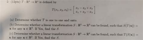 Solved Pts T R R Is Defined By I T Is Chegg Com