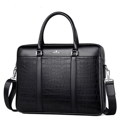 Fashion Business Briefcase For Men Leather Laptop Bag Leather