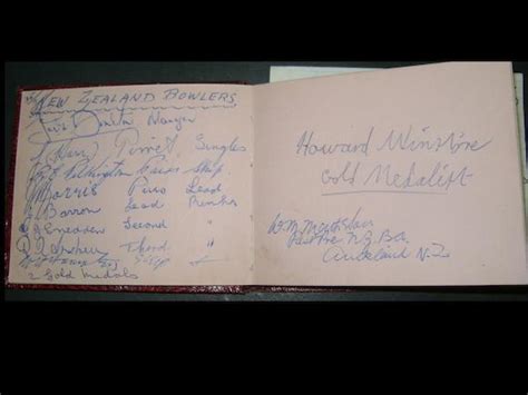 Bonhams Empire Games 1958 Autograph Book