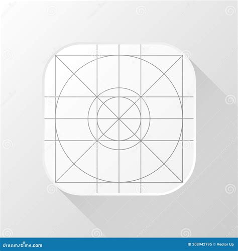 App Icon Superellipse Glossy Vector Background 3d Squircle Button