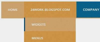 35 Drop Down Menu Widget In Blogger Horizontal Menus CSS CSS3 Blogspot Tutorial