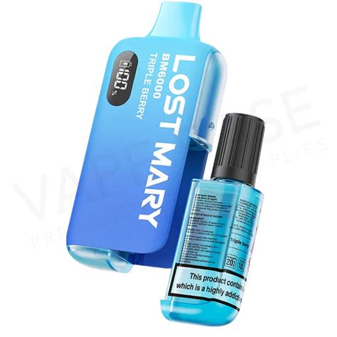 Triple Berry Lost Mary BM6000 Disposable Vape Kit Lost Mary BM6000