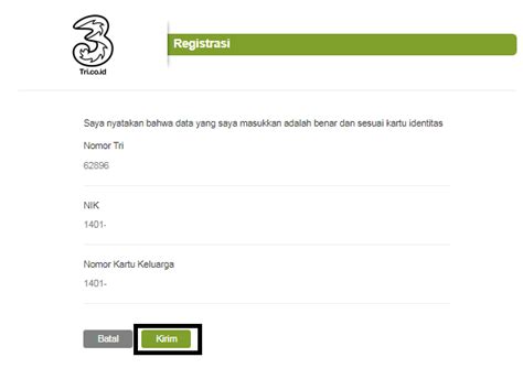 Cara Registrasi Kartu Tri Prabayar Pijakilmu