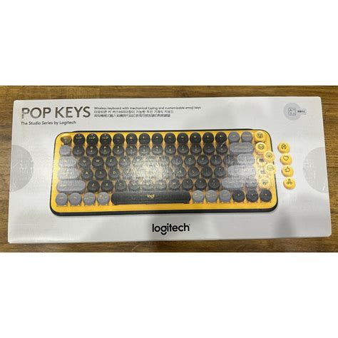 【logitech 羅技】pop Keys 無線機械鍵盤 茶軸酷玩黃 蝦皮購物