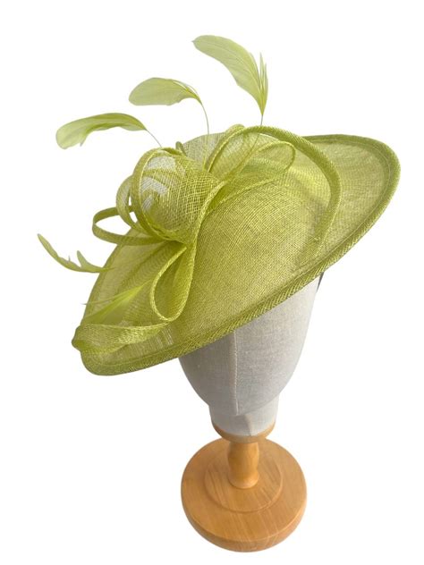 Large Lime Green Wedding Hatinator On Headband