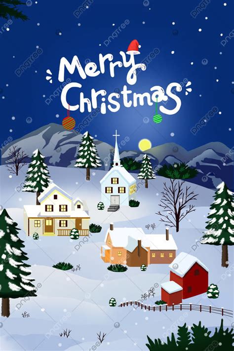 คริสต์มาสคริสมาสต์ปีใหม่ฉากหิมะเมืองอาคาร Png สไตล์มือวาดอบอุ่น วัน หิมะ ภาพตัวอย่างบน