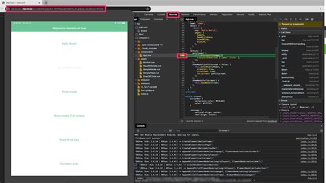 nativescript のデバッグ方法 to me mo rrow 未来の自分に残すメモ