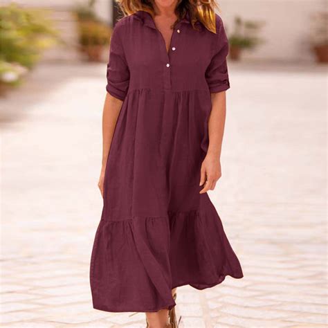 Tuwabeii Fall And Winter Dresses For Womensfashion Women Autumnsolid