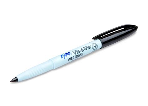 12 count expo® vis a vis fine tip black wet erase markers
