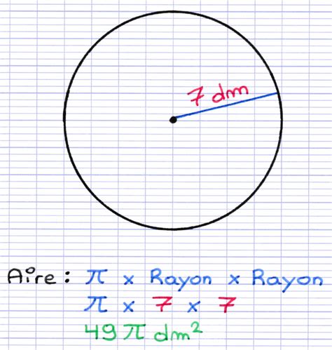 Calculer L Aire D Un Disque