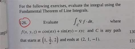 Solved For The Following Exercises Evaluate The Integral Chegg