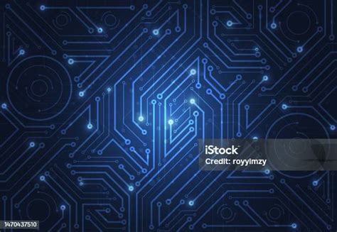기술 회로 보드 텍스처와 추상 디지털 배경입니다 전자 마더보드 그림입니다 통신 및 공학 개념입니다 벡터 일러스트 레이 션 디자인에 대한 스톡 벡터 아트 및 기타 이미지