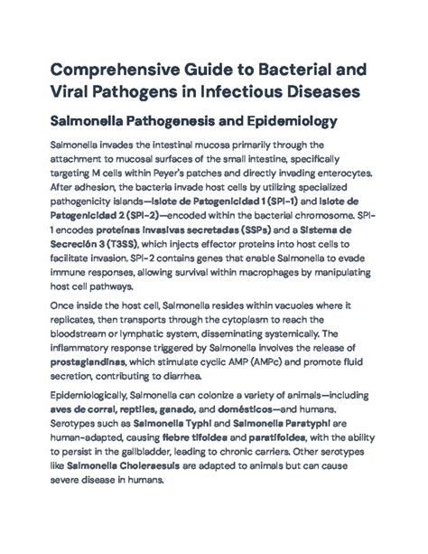 Comprehensive Overview Of Bacterial And Viral Pathogens In Infectious