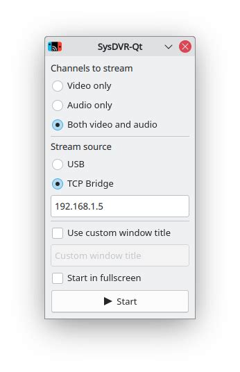 Github Parnassius Sysdvr Qt Tiny Gui Wrapper For Sysdvr Client