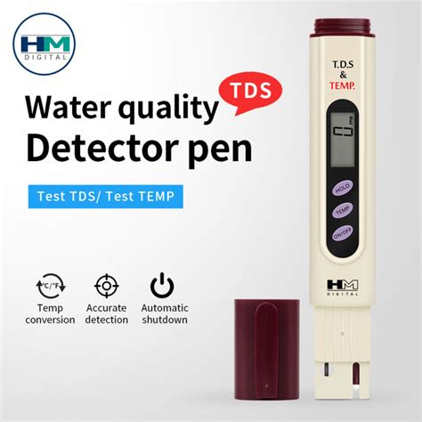 Máy đo TDS cầm tay Máy kiểm tra chất lượng nước Máy kiểm tra nhiệt độ TDS Kiểm tra bút Đo lường