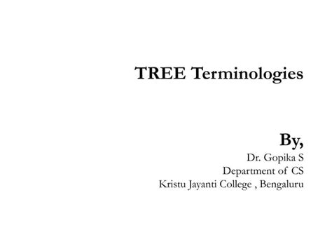 Introduction To Tree Pptx