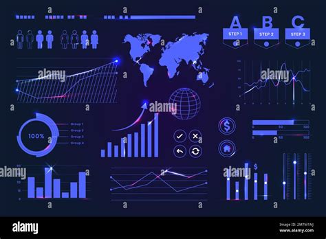 Digital User Interface Vector Dashboard Stock Vector Images Alamy
