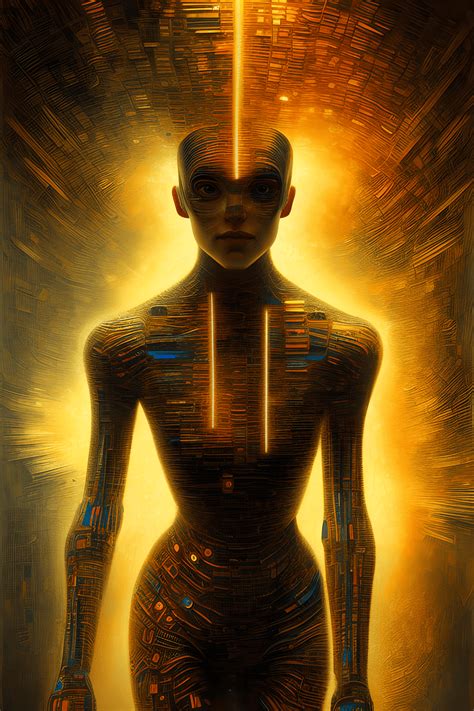 Fractal Male Robot Portrait · Creative Fabrica