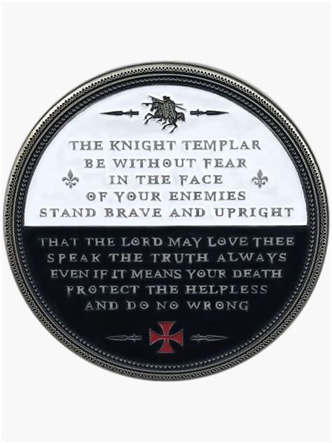 Knight Templar Be Without Fear In Face Of Your Enemies Stand Brave