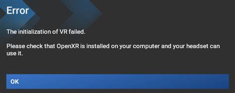 Oculus Rift S Virtual Reality Setup Failed The Initialization Of Vr Failed Please Check