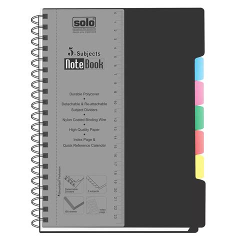 Solo 5 Subject Notebook Scooboo