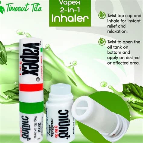 Vapex 2 In 1 ยาดม บรรเทาอาการวิงเวียน คัดจมูก ขนาด 2ml Shopee Thailand
