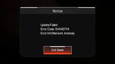 How To Fix Apex Legends Mobile ‘update Failed Network Anomaly Error
