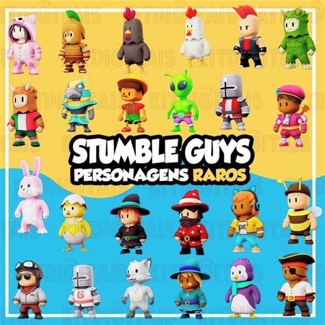 Kit Digital Stumble Guys Png Raros 3 0 Elo7 Produtos Especiais