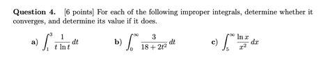 Solved Question 4 6 ﻿points ﻿for Each Of The Following
