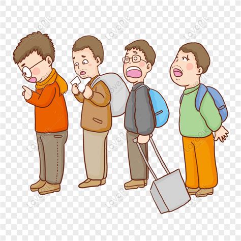 Hình ảnh Hành Khách Xếp Hàng để Mua Vé Không Có Yếu Tố Png Miễn Phí Tải Về Lovepik