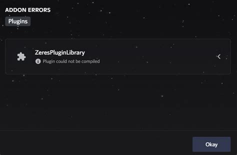 Zeresplugin Library Not Compilingpls Help Rbetterdiscord